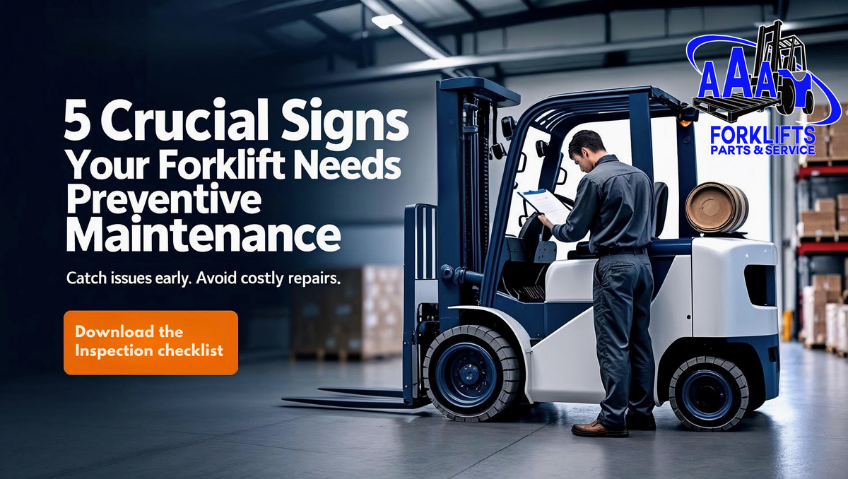 5 Crucial Signs Your Forklift Needs Preventive Maintenance